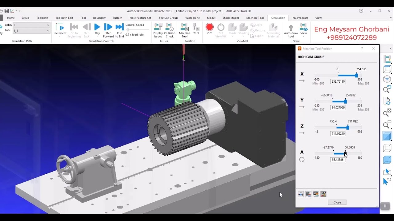 PowerMill 4axis programming - YouTube