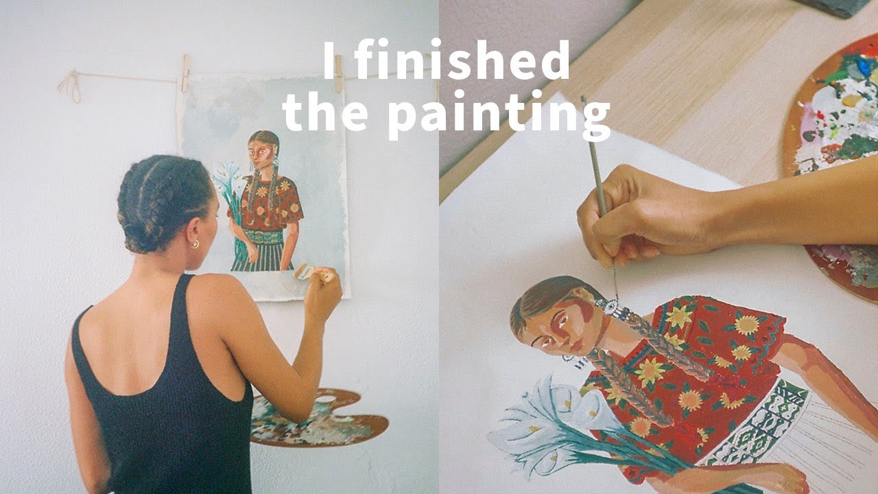 Slow Down Acrylic Painting Process | Making Adult Coloring Book Series ...