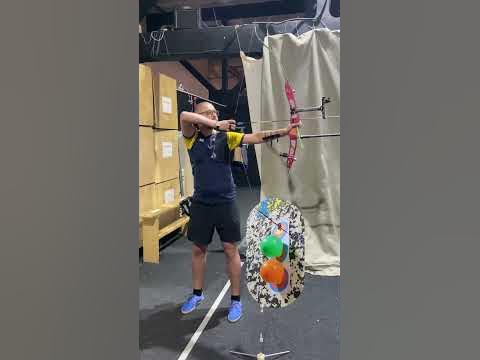 Стрельба из лука с прицелом на 18 метров! #начинающийлучник #archery # ...