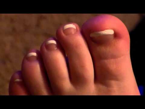 french pedicure tease 1
