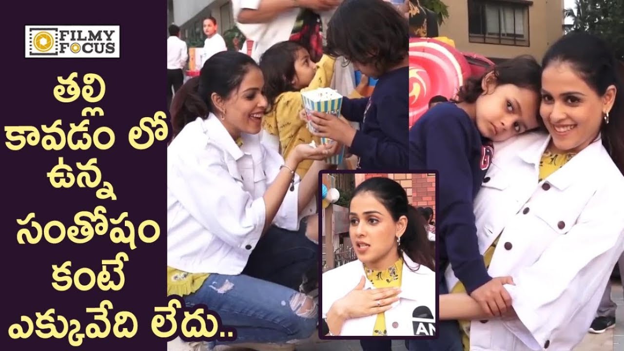 Genelia Super Cute Video with her Kids || Genelia about Being Mother of ...