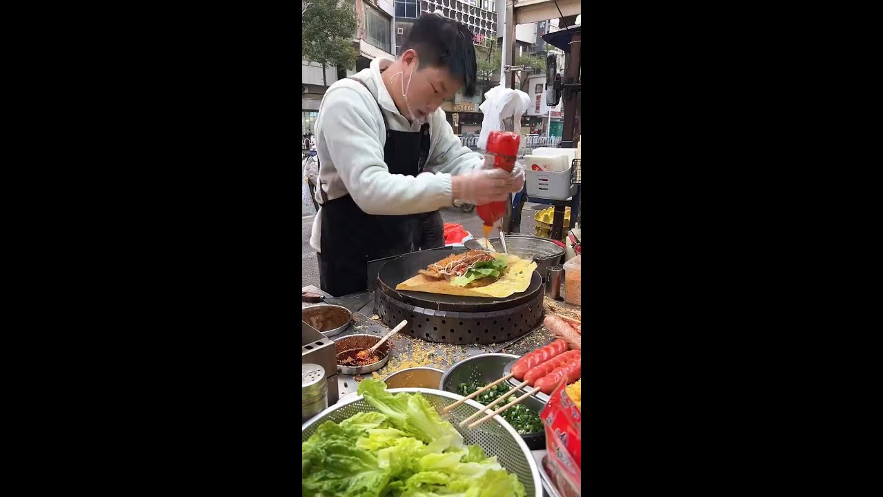 🔴 LIVE: Chinese Jianbing Crepes Breakfast | Street Food Making Mastery ...