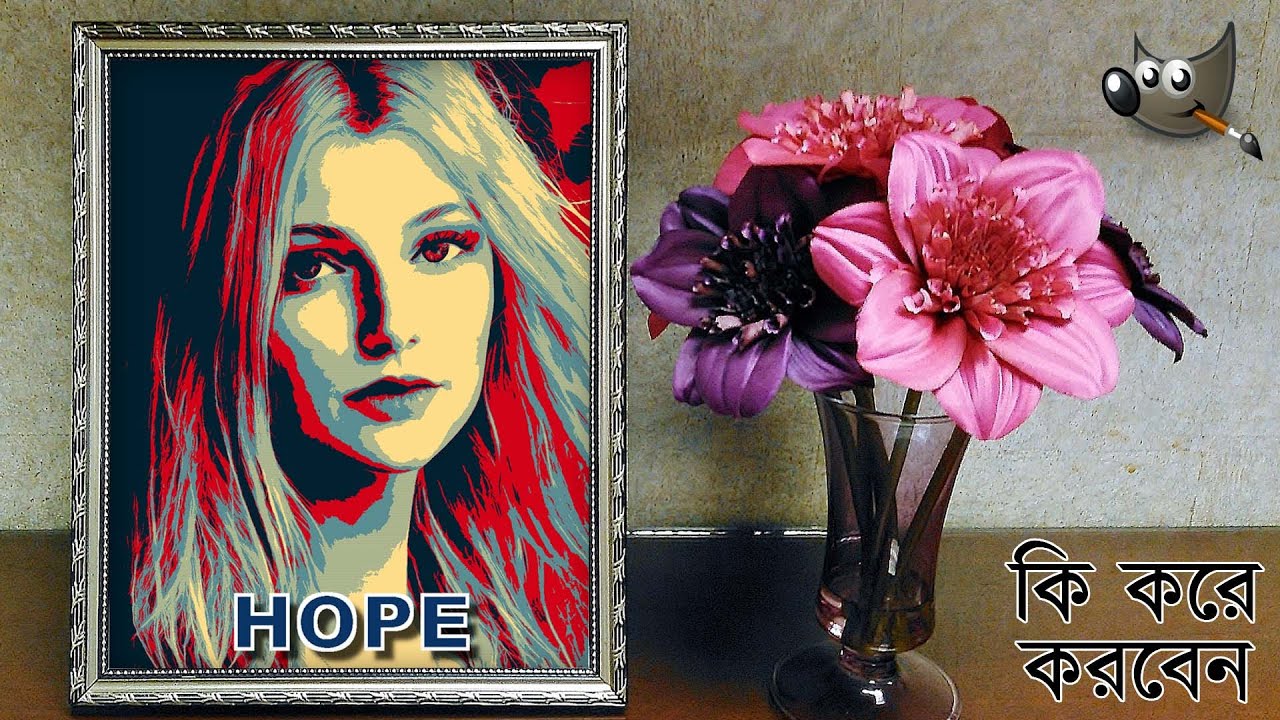 How to Create Hope Poster within Minutes using GIMP || Easiest Method ...