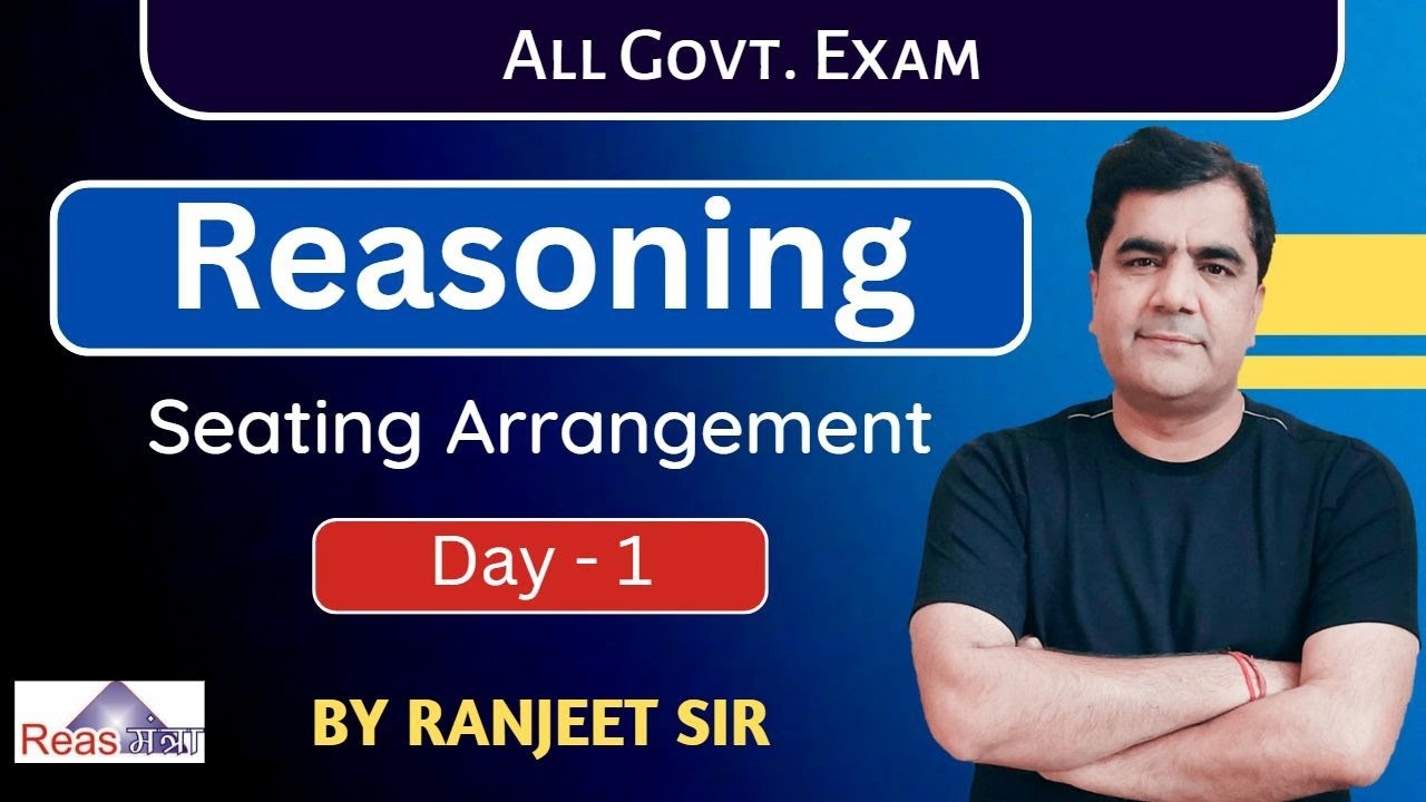 Reasoning | Seating Arrangement | DAY 1| SSC GD | SSC | REASONING ...