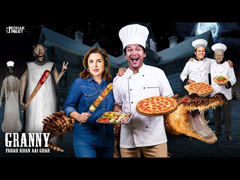GRANNY KE GHAR AAYI FARAH KHAN : ग्रैनी | HORROR GAME GRANNY - SLENDRINA || MOHAK MEET