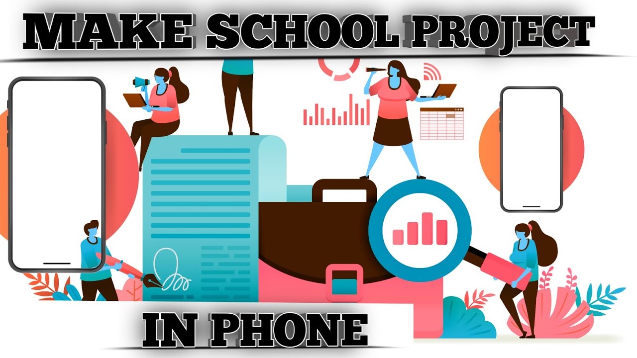 HOW TO MAKE SCHOOL PROJECT IN PHONE... - YouTube