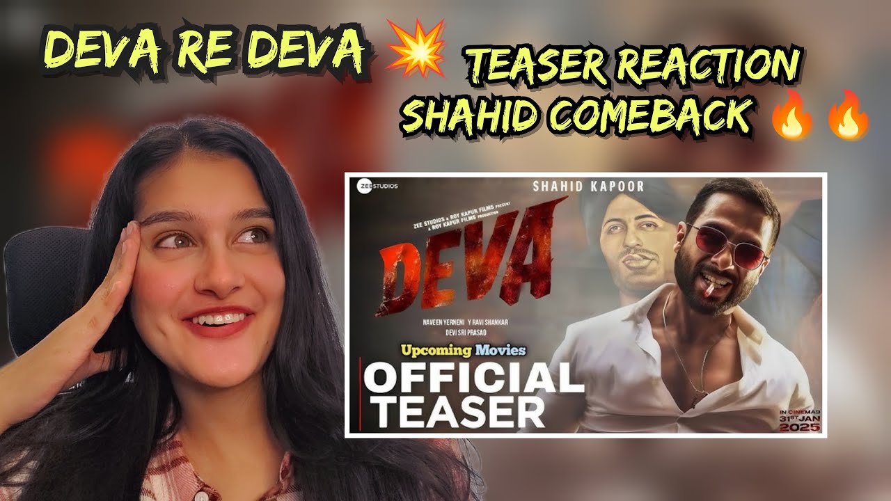 Deva Teaser Reaction | Shahid.K | Pooja Hegde | Pratikreeya | Reaction Video - YouTube
