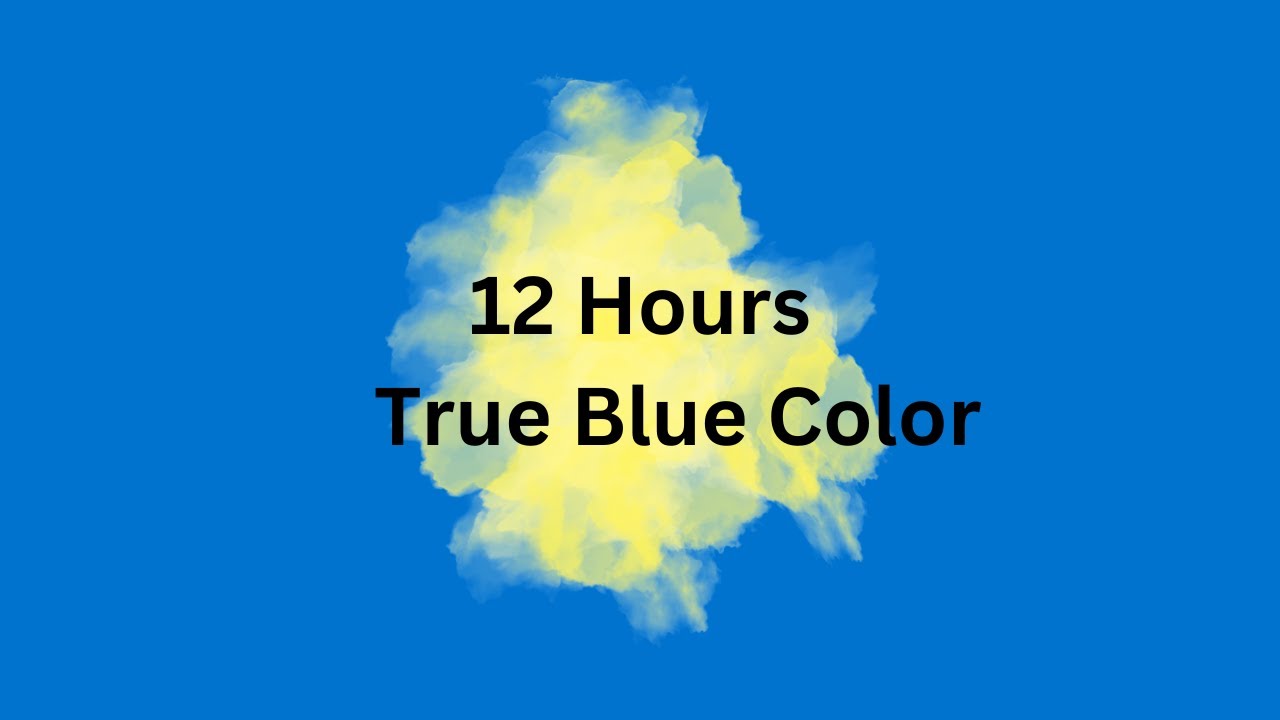 True Blue Color Background | Screensaver | HD | 12 hours #background ...