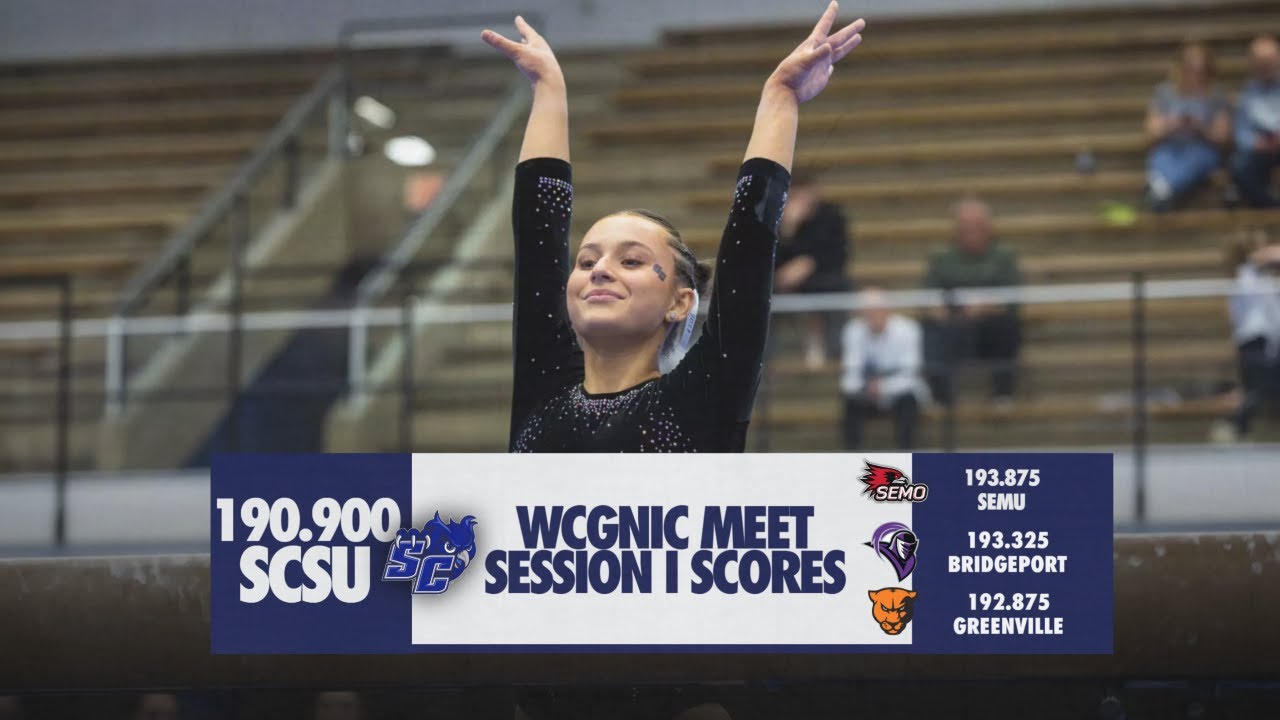 SCSU Gymnastics WCGNIC Highlights - YouTube