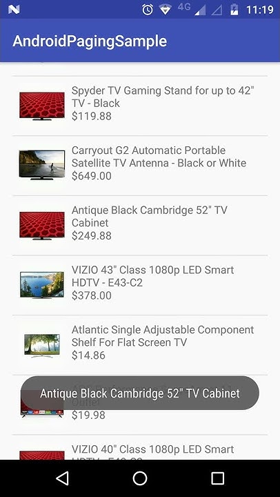 Android Paging Library Sample - YouTube