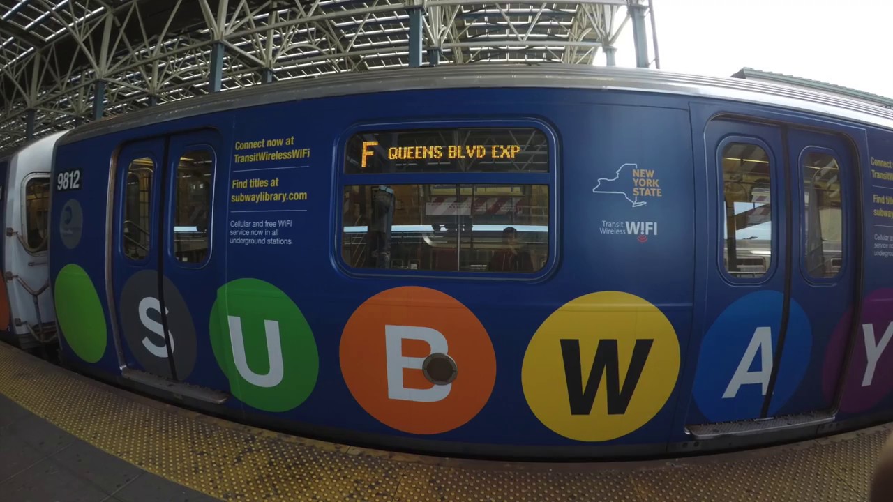 ᴴᴰ 60FPS - Subway Library Train running on the F Line - YouTube