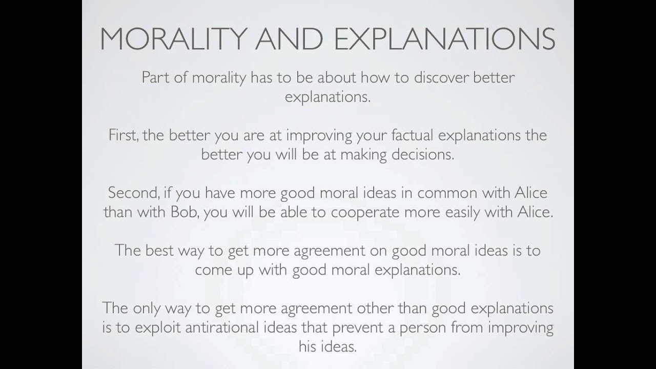 Theism vs Objective Morality - YouTube