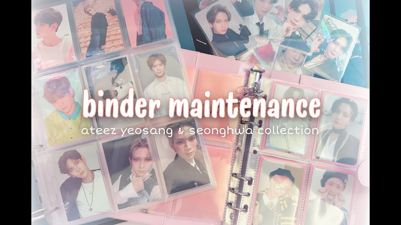 binder maintenance ♡ ateez yeosang & seonghwa collection - YouTube