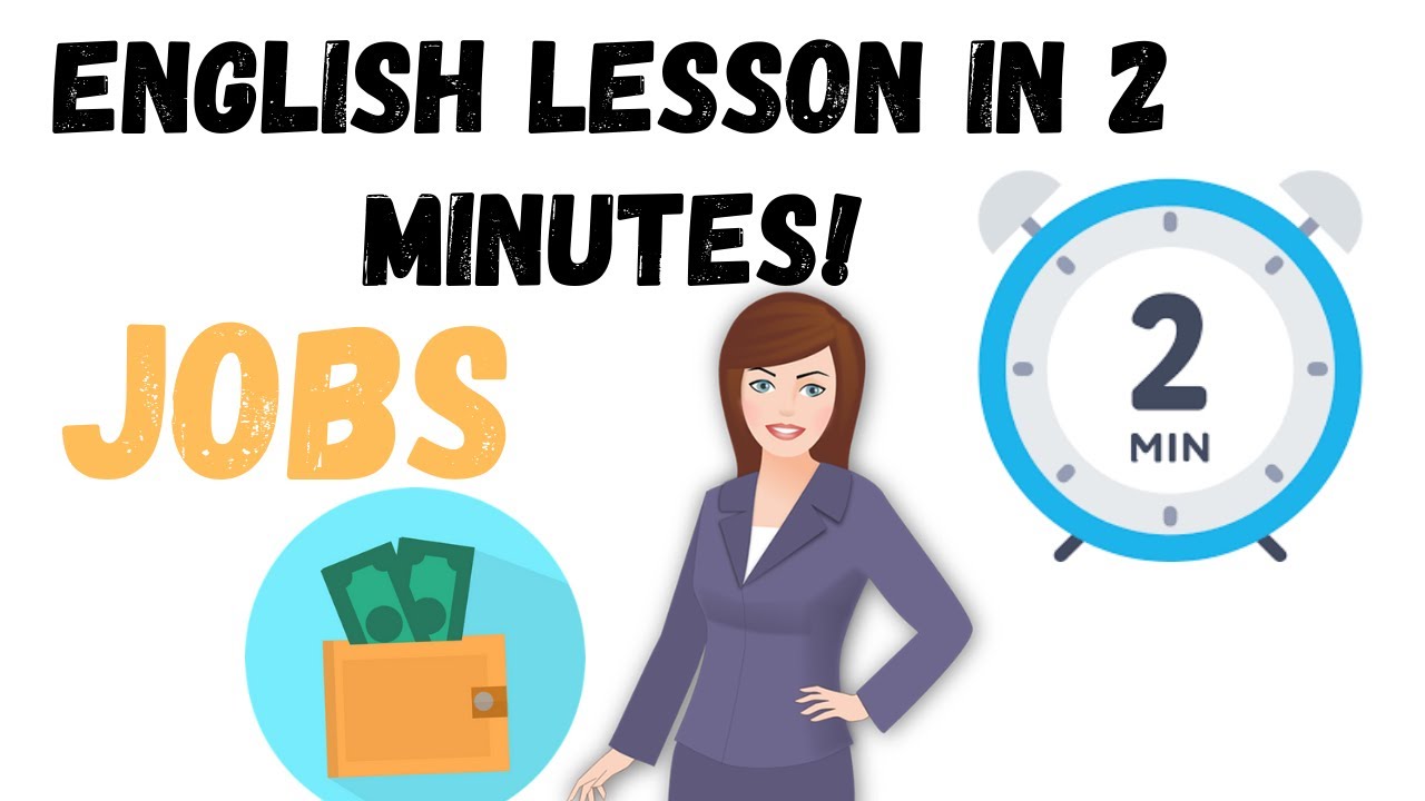 Useful English Words in 2 minutes - Jobs - YouTube