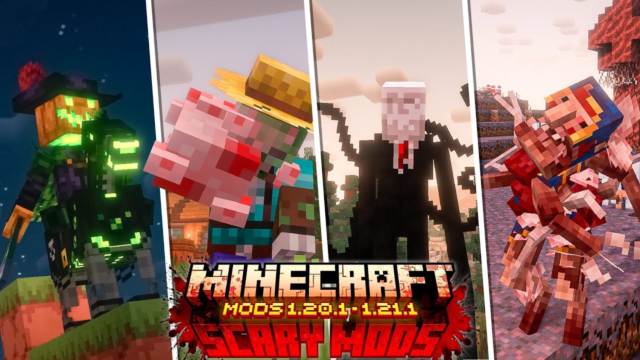 🎃TOP 10 HORROR MODS for MINECRAFT🎃 - HORROR MODS that are GOOD. - YouTube