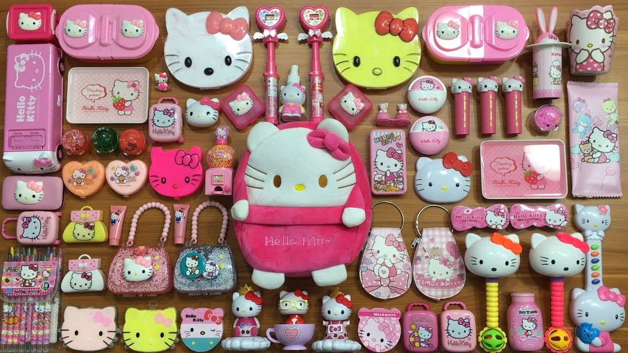 Special Series Pink Hello Kitty Slime | Mixing Too Many Things into ...