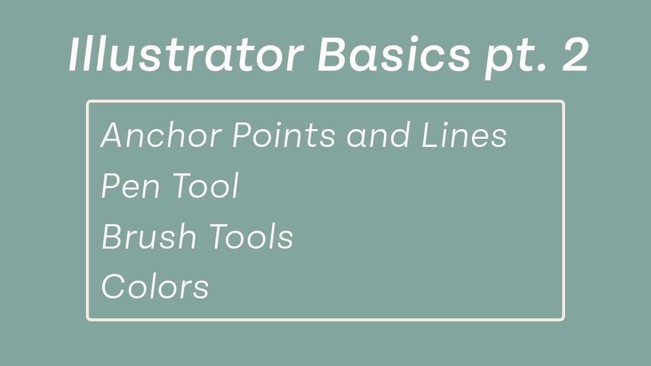 How to use the Pen and Brush tools in Adobe Illustrator - YouTube