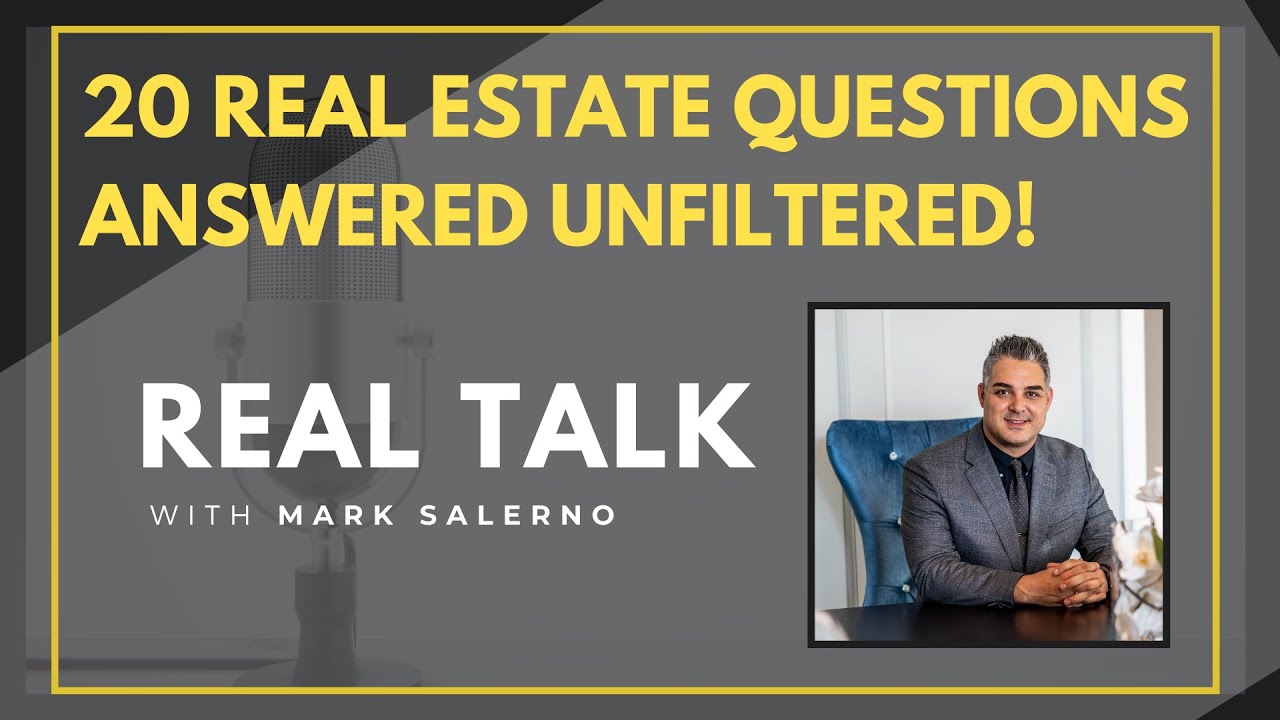 20 Real Estate Questions Answered by a Top Selling Realtor | Real Talk ...