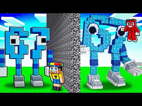 ARKADAŞIMI YAPI KAPIŞMASINDA 67 BRAINROT ile TROLLEDİM !! - Minecraft