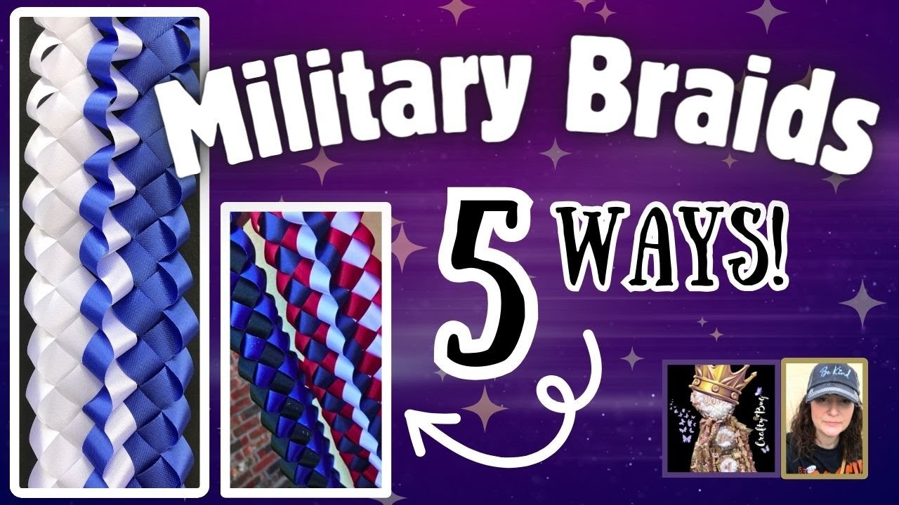 5 Military braids for homecoming mums #homecomingmums #homecomingbraids ...