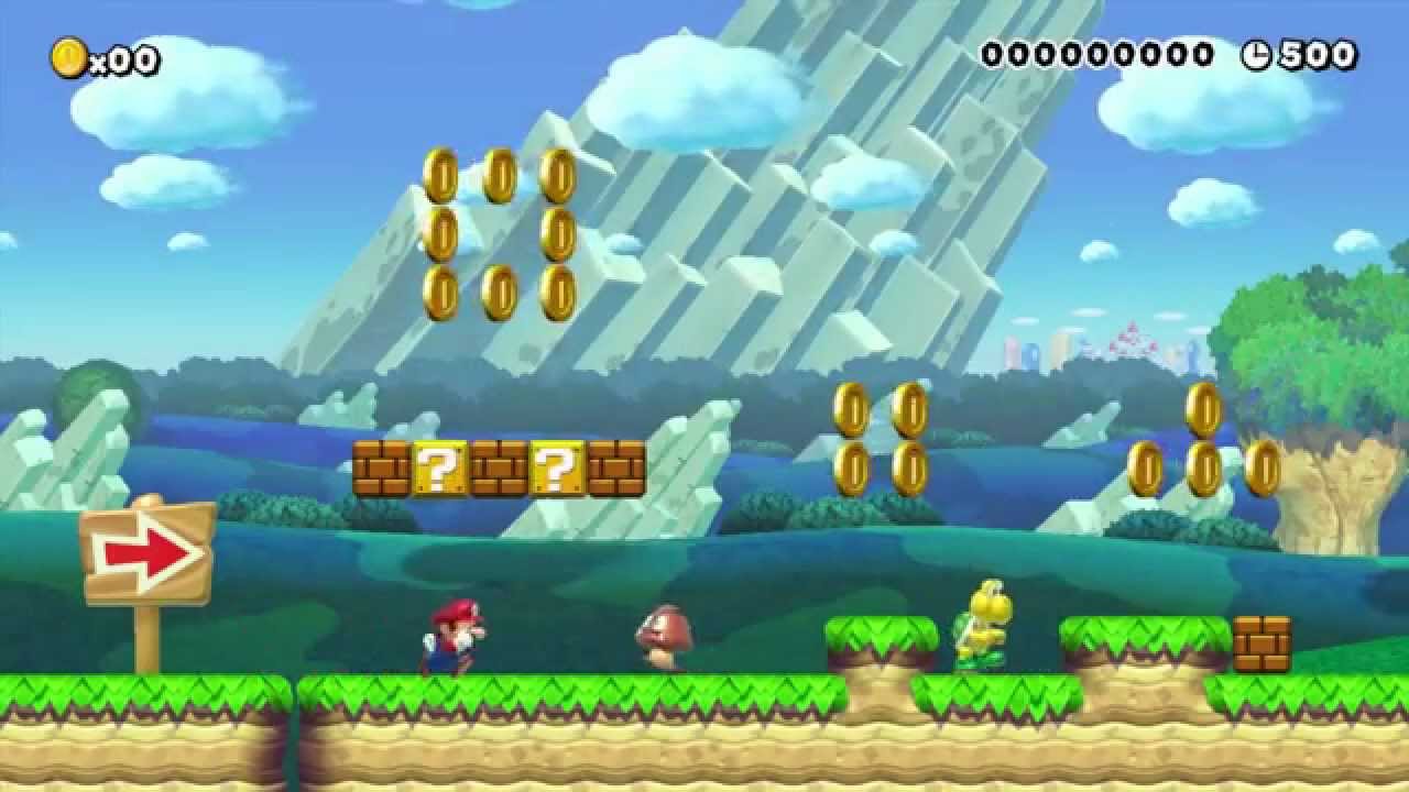 Super Mario Maker: Player Course "Onward! Two Routes to the Pole ...