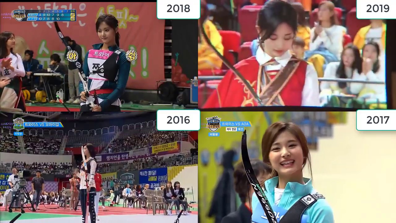 193001 Tzuyu (TWICE) Archery Moment @ ISAC Mashup 2016-2019 - YouTube