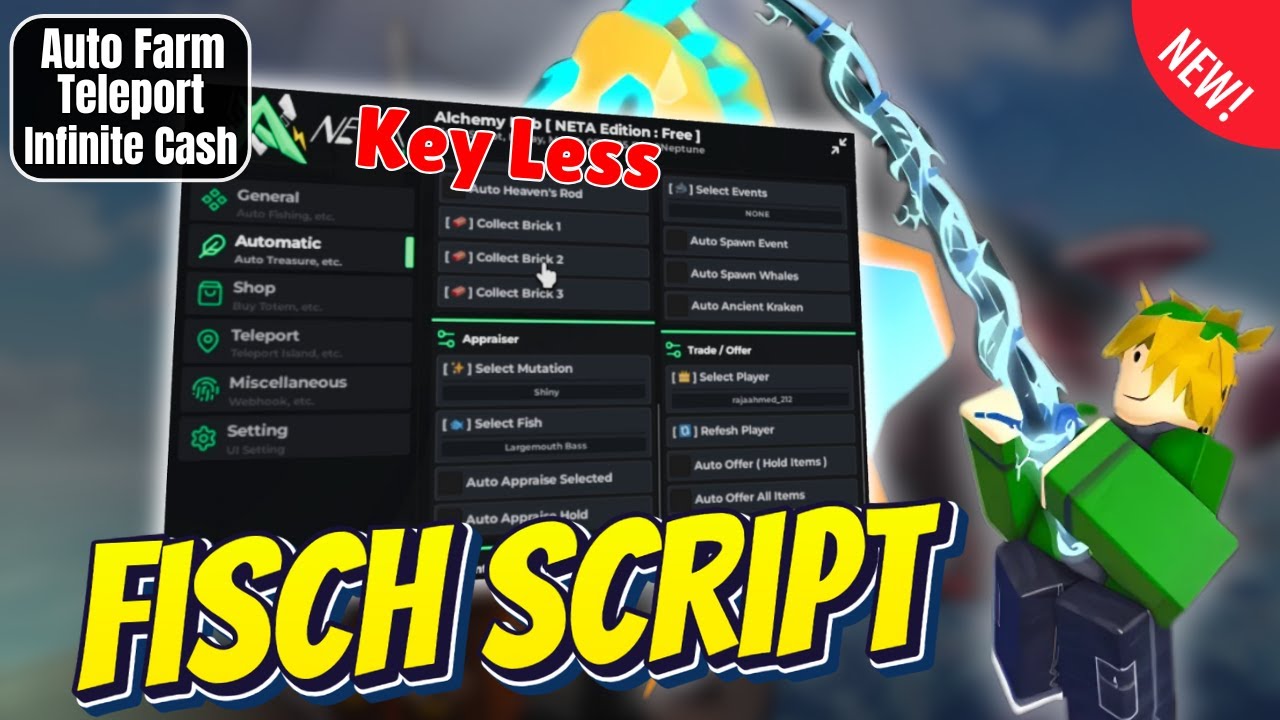 ⚠️ NEW Fisch 🦈 GUI | Unlimited DUPE, Auto Sell, Infinite Cash & More ...