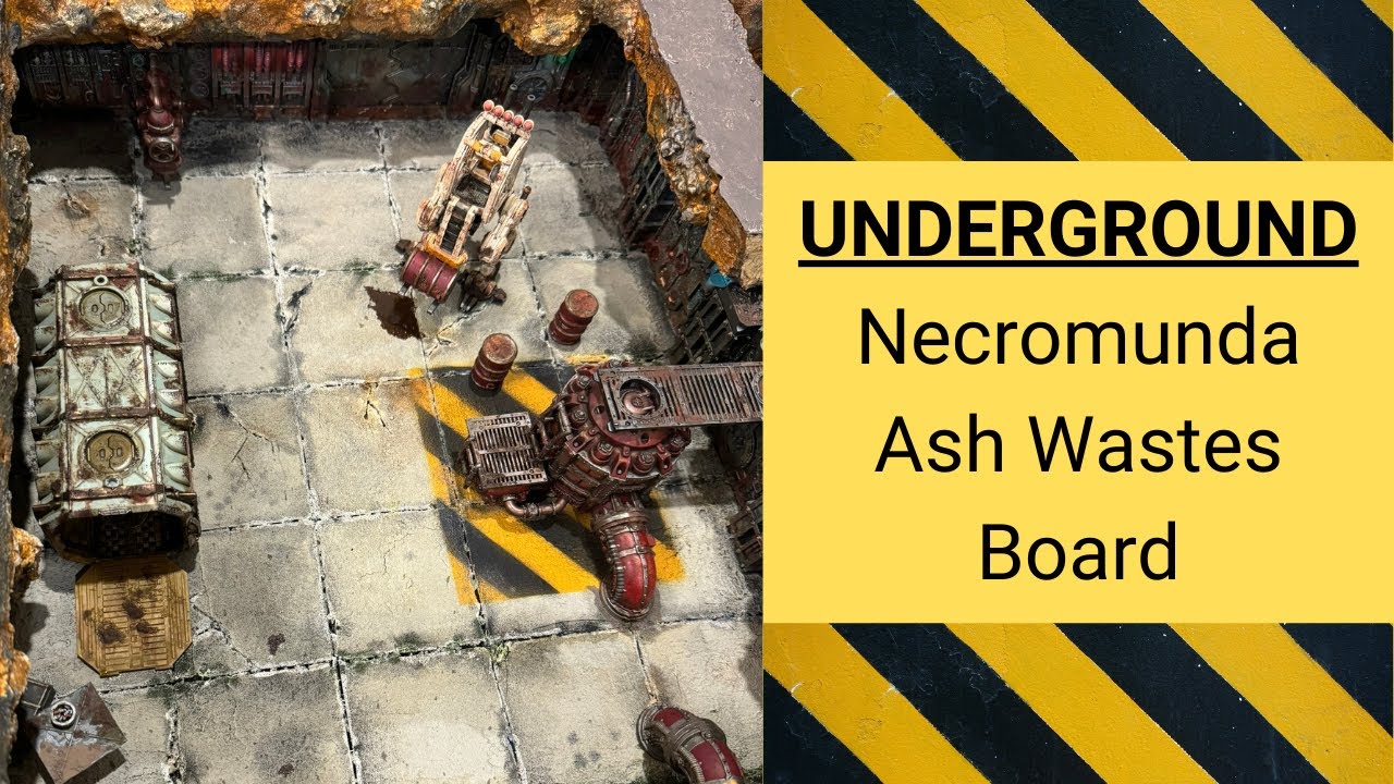 Huge Underground Necromunda Ash Wastes Board - YouTube