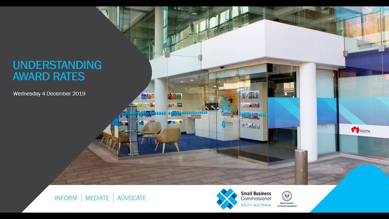 Understanding Award Rates Webinar 4 December 2019 - YouTube