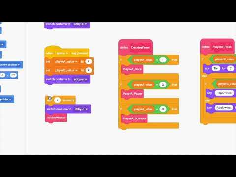 Programación con Scratch: Piedra, papel o tijera - YouTube