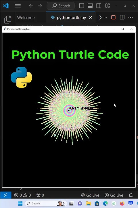 python turtle short video|step_by_step #romadan #রমজান #viralvideo #pythonturtlegraphics - YouTube
