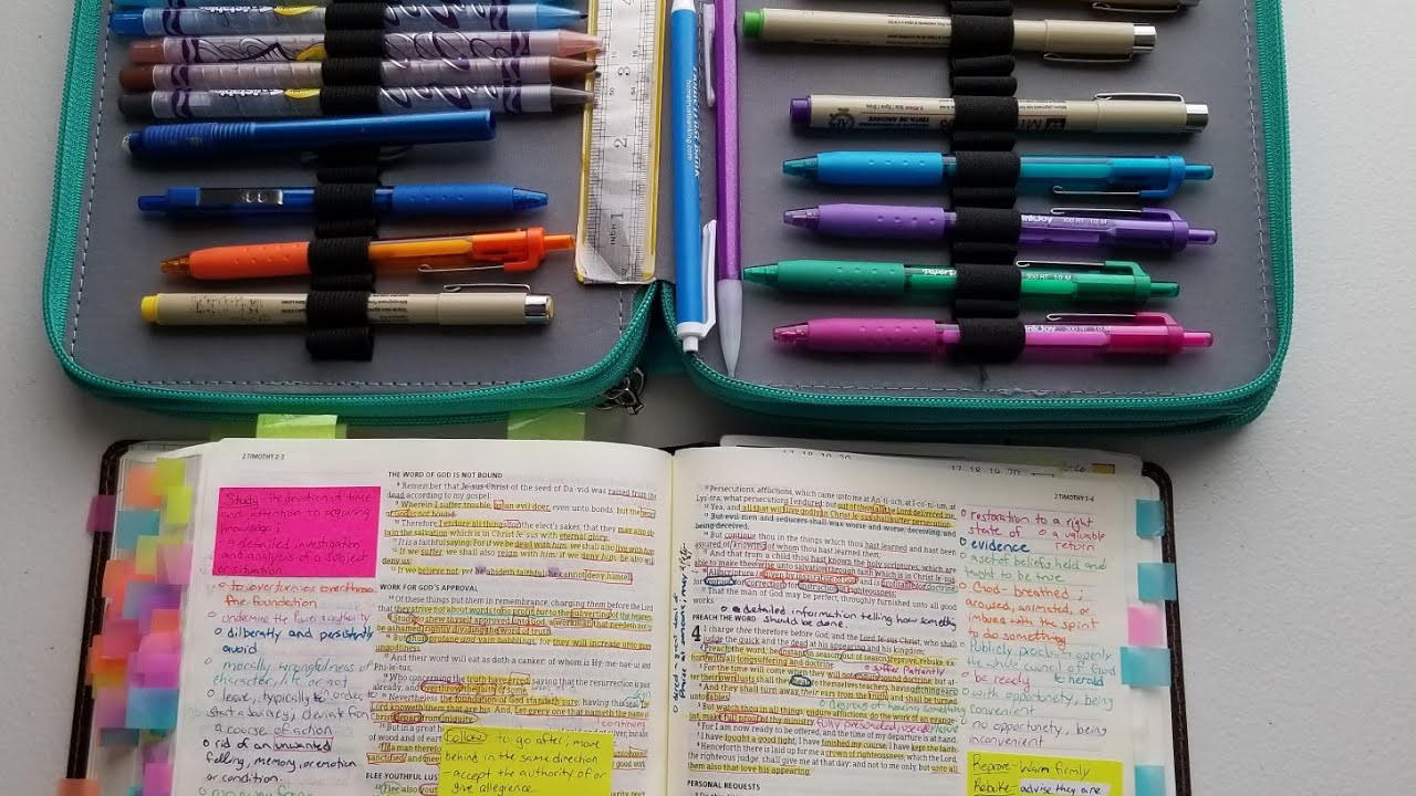 How I annotate or mark my Bible - YouTube