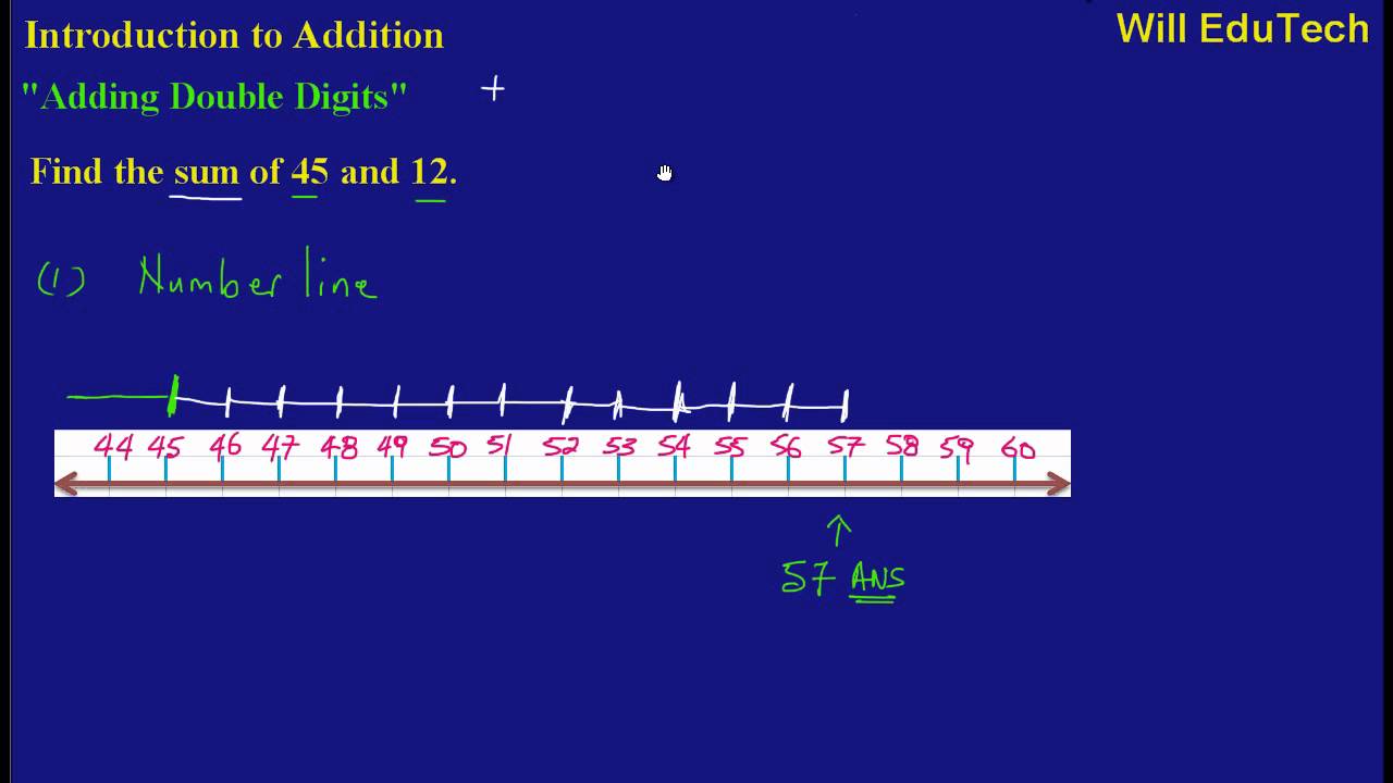 Adding Double Digits by Will EduTech YouTube adding-double-digits-by-will-edutech-youtube