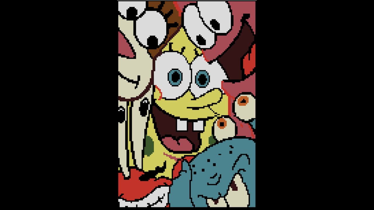 Create SpongeBob in excel - YouTube