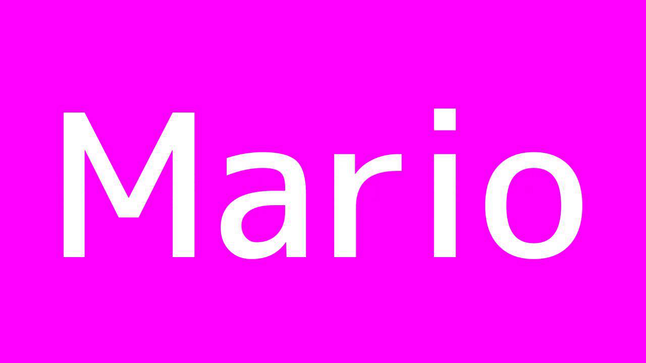 How to say Mario in Spanish - YouTube