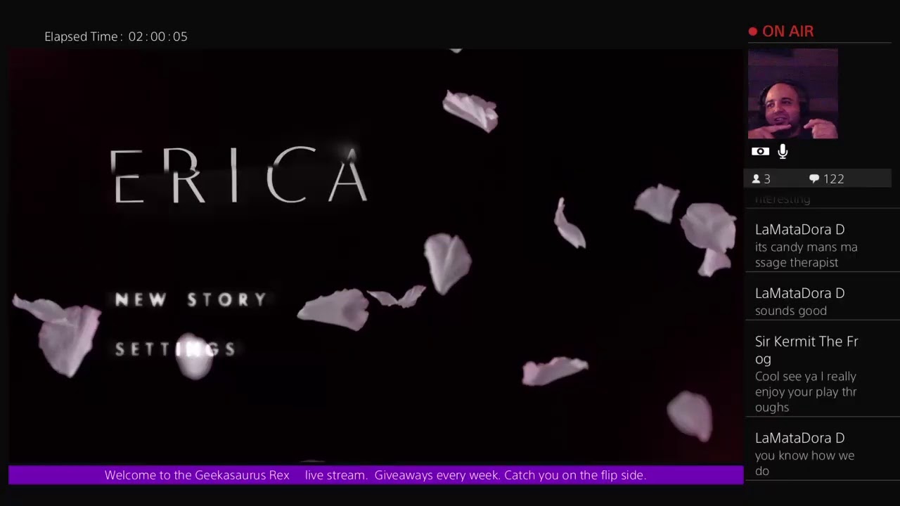 Geekasaurus Rex live stream of Erica - YouTube