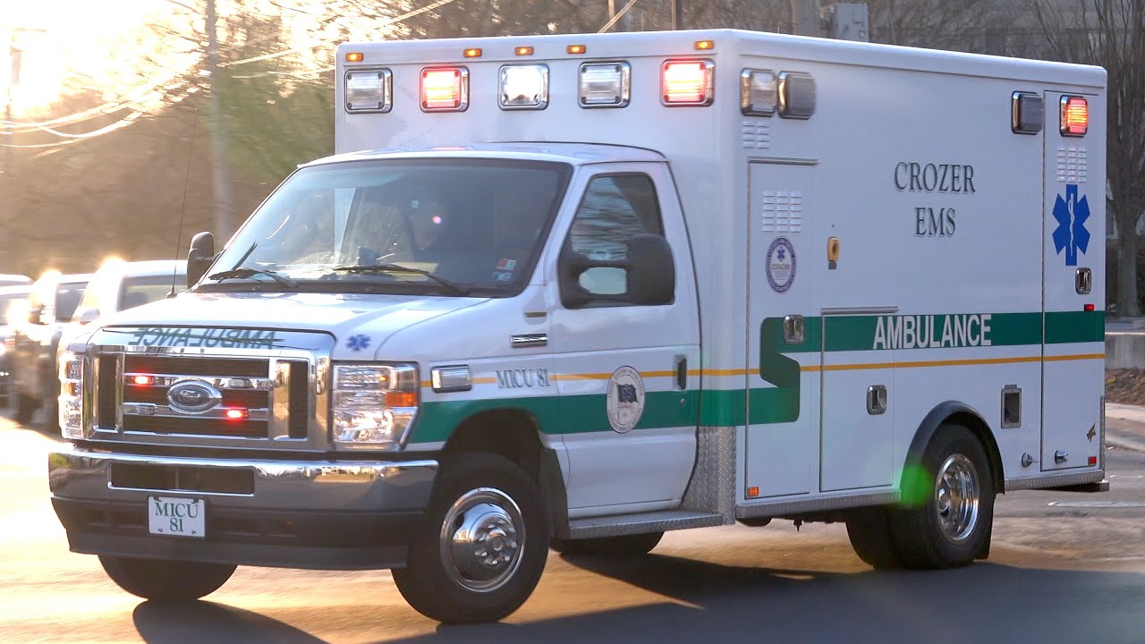 Crozer Health EMS MICU 81 & Chester Bureau of Fire Car 3 Responding ...