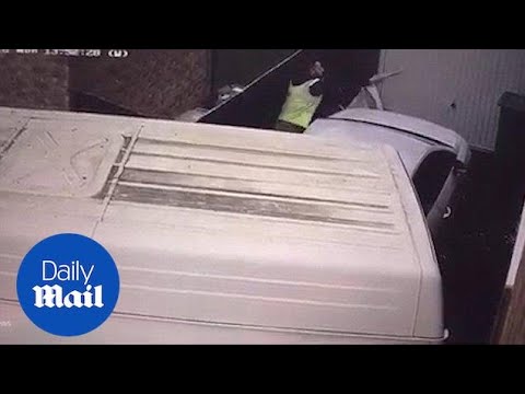 Amazon delivery driver throws parcel over a fence - Daily Mail - YouTube