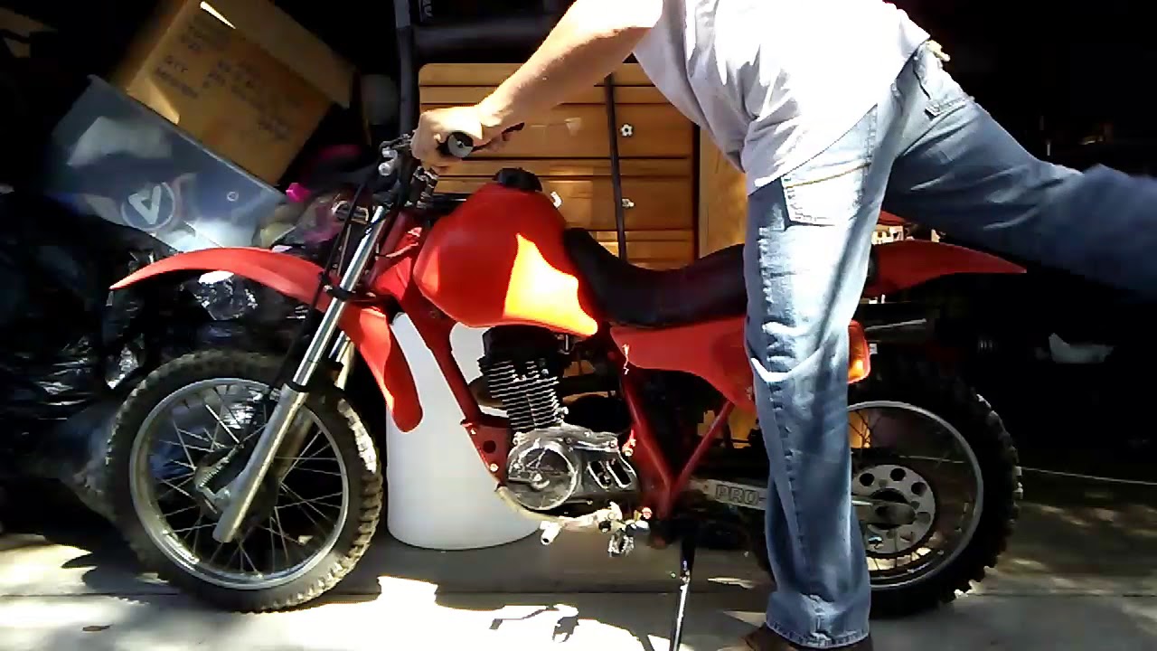 1986 honda xr80r - YouTube