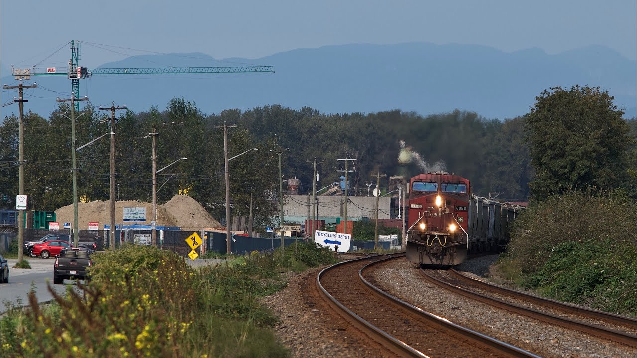 CPR Train Spotting HD: CP 8888 East, 300 highballs Albion BC. 9/12 2024/9/8 - YouTube