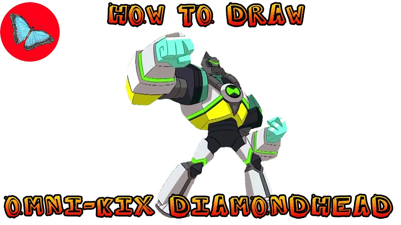 How To Draw Omni-Kix Diamondhead From Ben 10 | Drawing Animals - YouTube