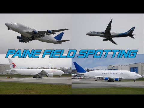 Boeing Dreamlifter Takeoff, 777 RTO | Plane Spotting at Paine Field 04 ...