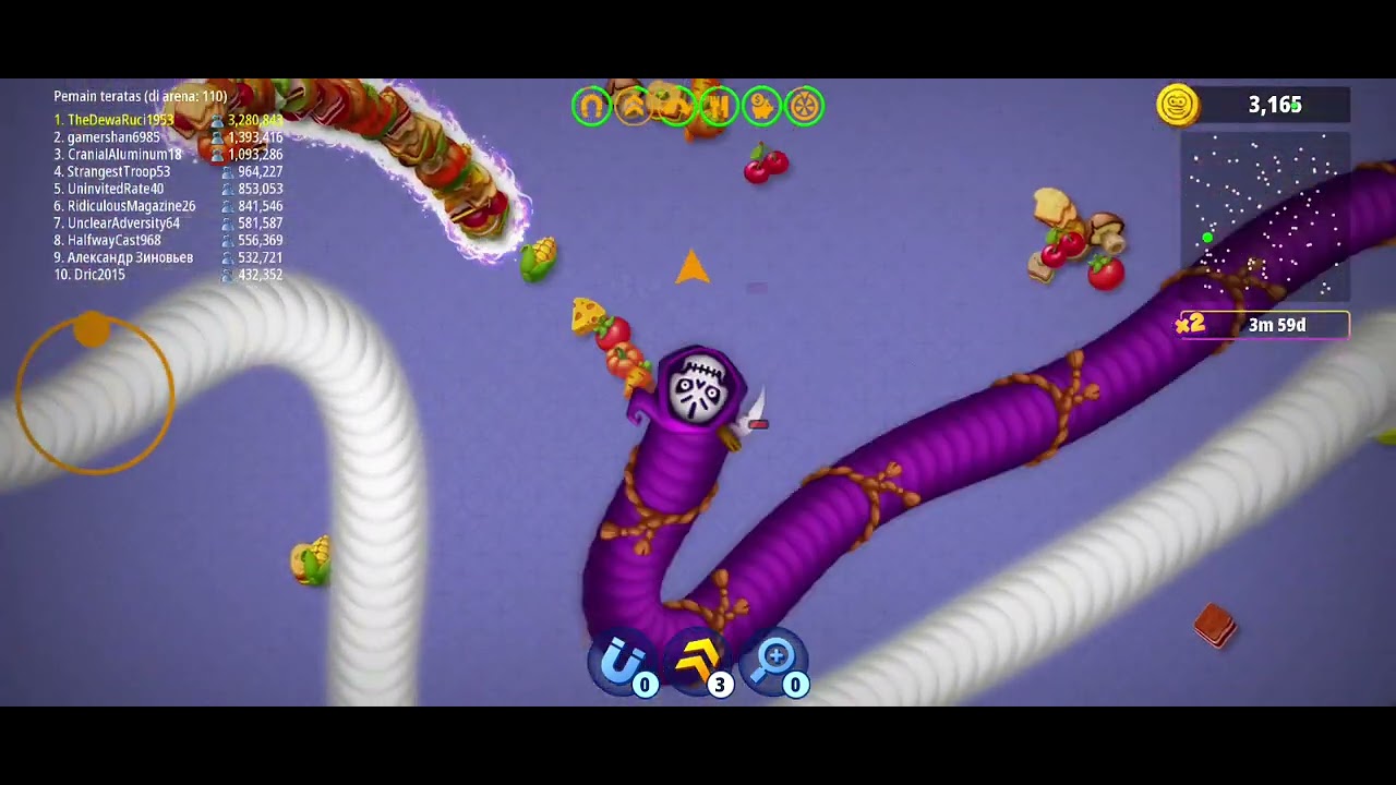 Game Cacing-Wormzone.io Gameplay - YouTube