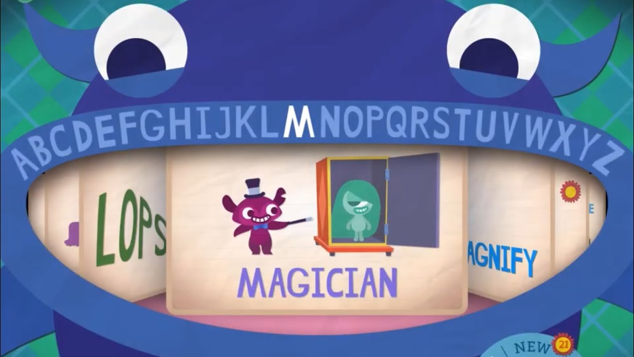 Endless Alphabet Letter M Gameplay - YouTube