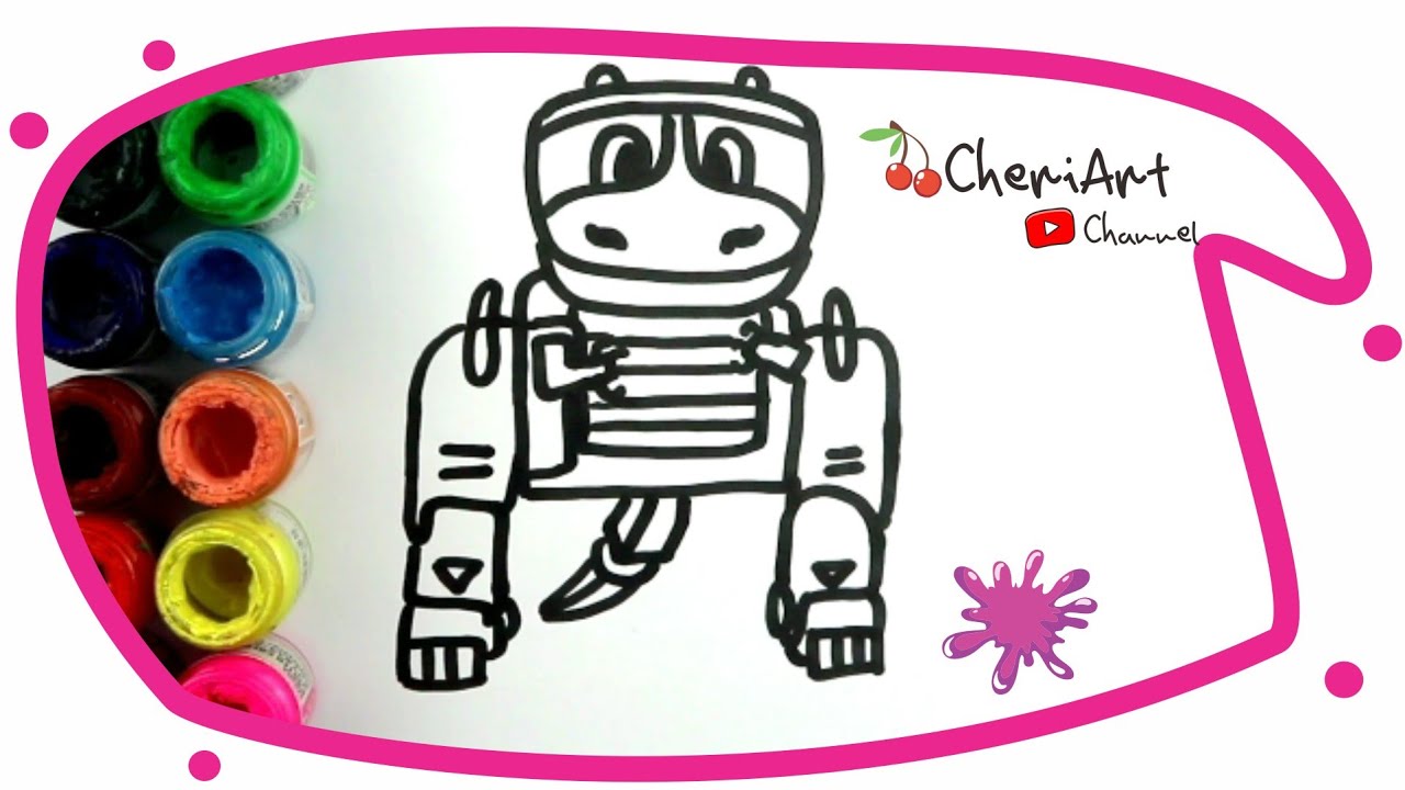 Rex | Gogo Dino | Belajar Menggambar dan Mewarnai Untuk Anak [Karakter ...