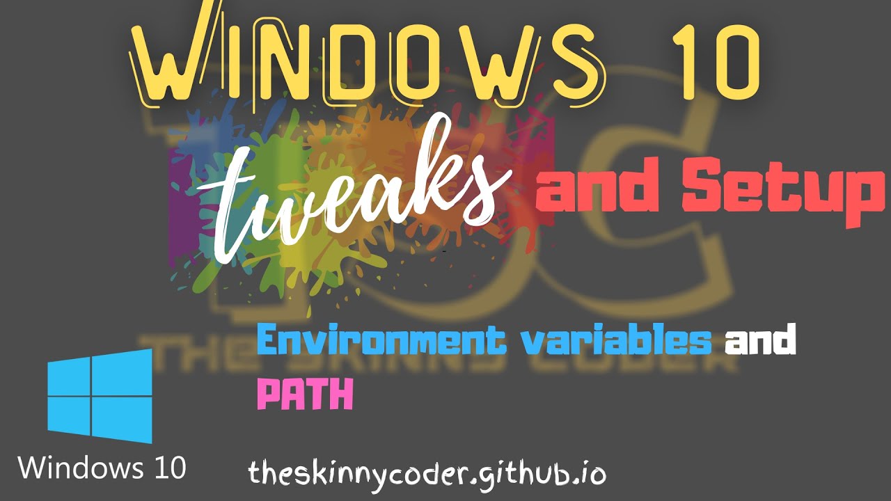 PATH and Environment Variables in Windows 10 | How to Add to PATH | Windows 10 Series - YouTube