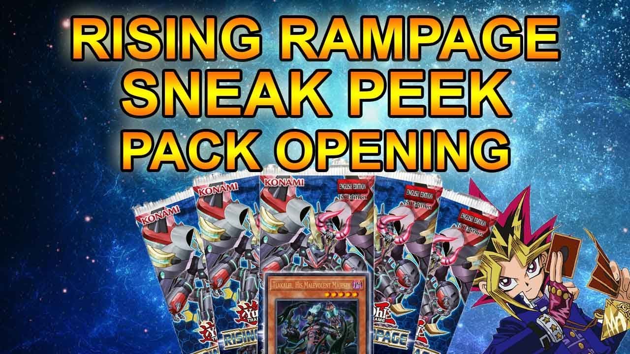 Yu-Gi-Oh! Rising Rampage Sneak Peek Pack Opening! - YouTube