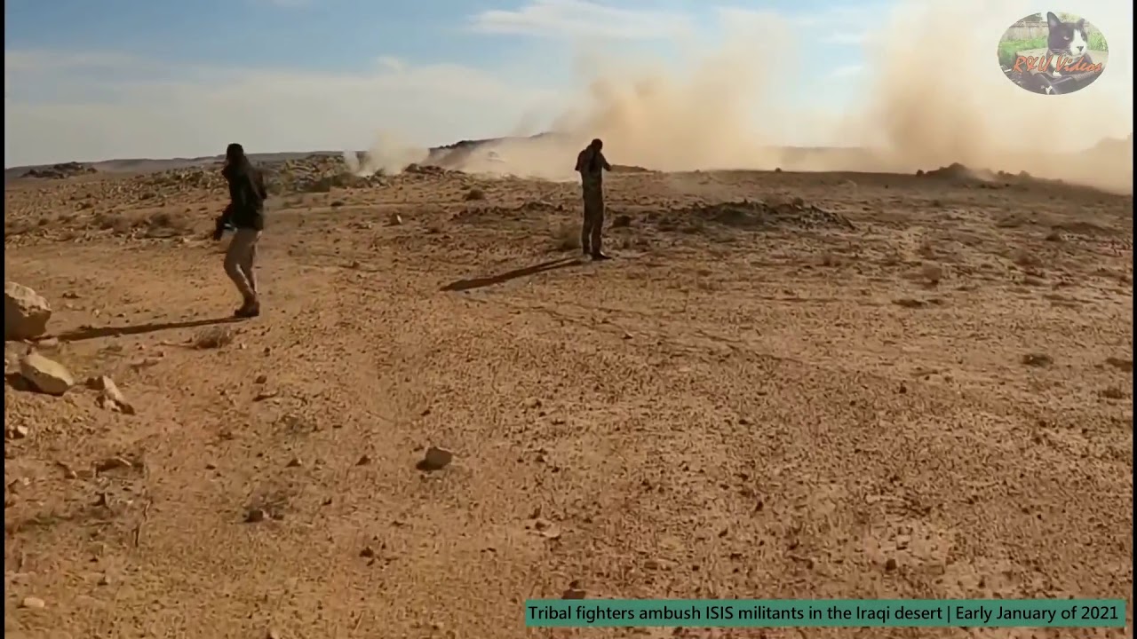 18+: Iraqi fighters ambush ISIS / DAESH gang in western Iraqi desert ...