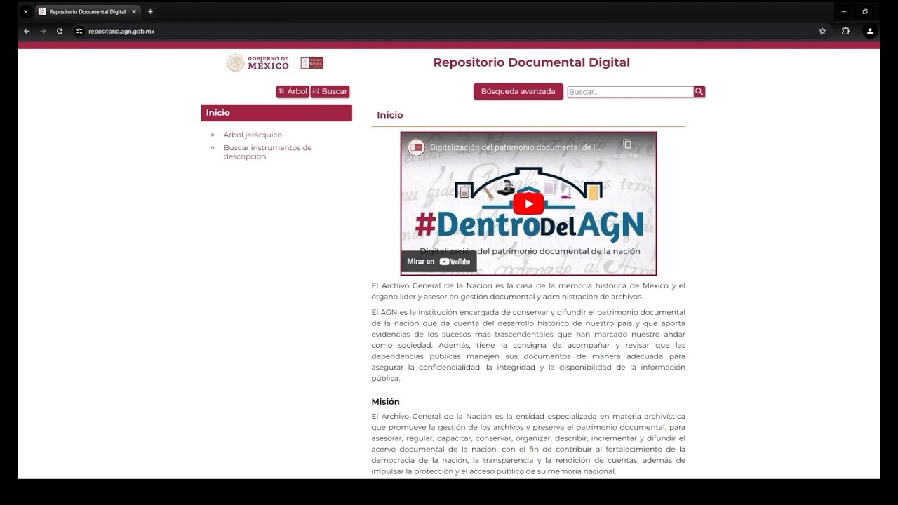 Repositorio Documental Digital del AGN – Búsqueda avanzada – Tutorial - YouTube