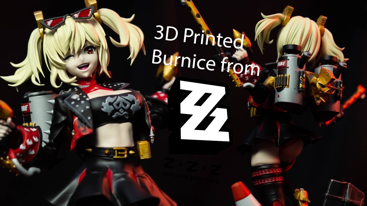 3d printed Burnic from ZZZ - YouTube